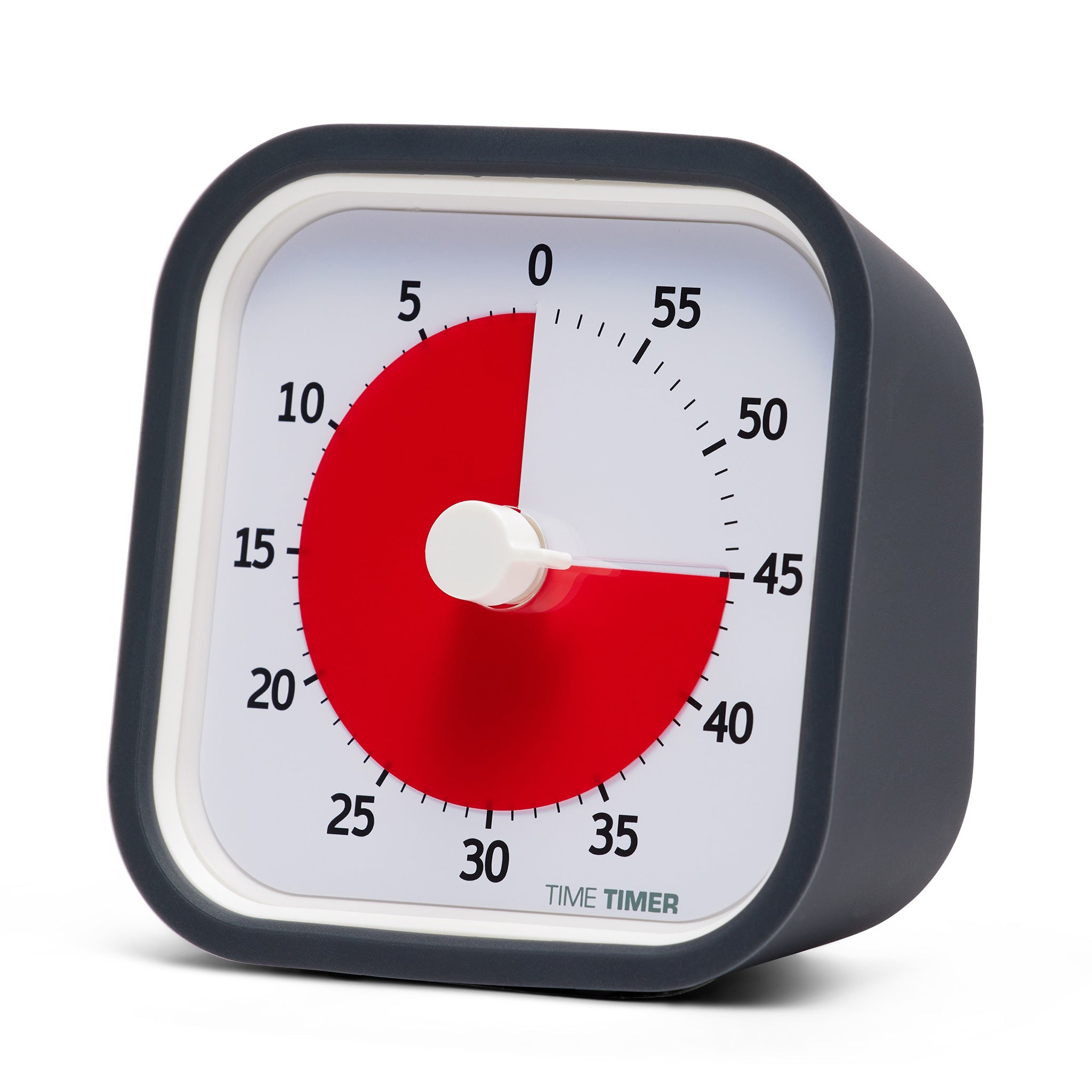 Time Timer MOD Education 60 min - 9x9 cm - Charcoal/Rød – TimeTimer.dk